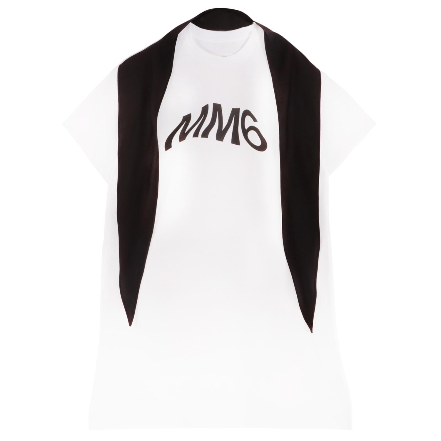 MM6 Kids - MM6 Kids Logo T-Shirt 式長版腰帶連衣裙 - BreezeOnline 微風精品線上