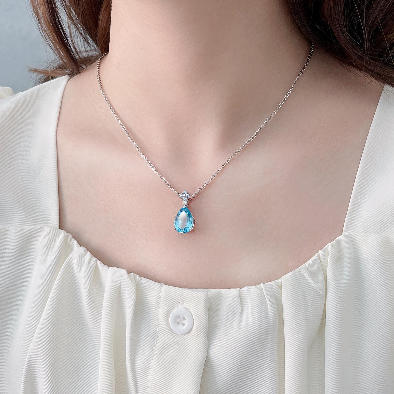 YING CHEN CHEN fine jewelry - YING CHEN CHEN Lilac丁香花18K拓帕石項鍊 ...