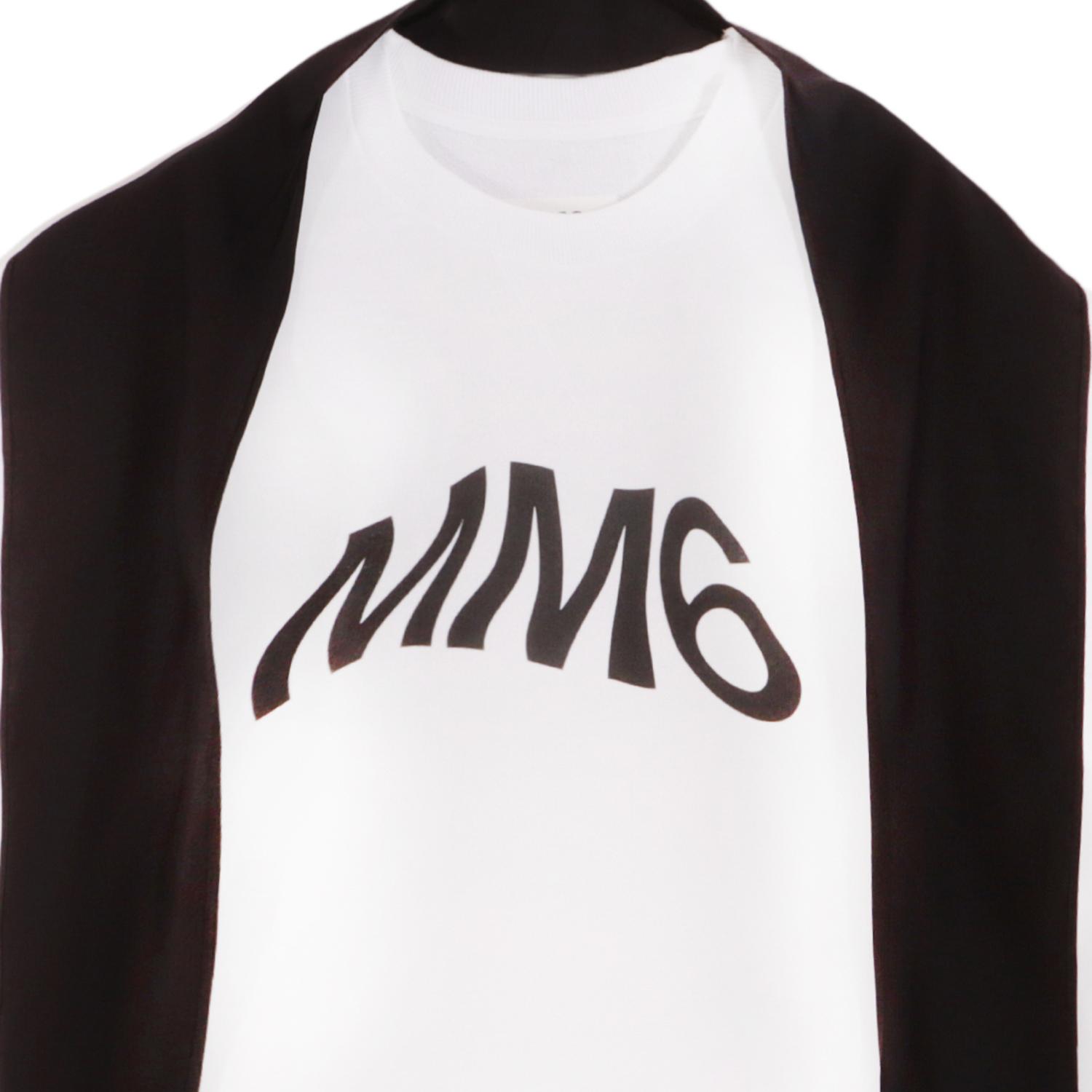 MM6 Kids - MM6 Kids Logo T-Shirt 式長版腰帶連衣裙 - BreezeOnline 微風精品線上