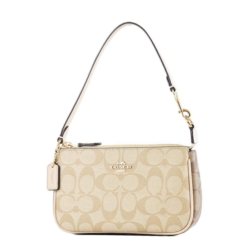 COACH - COACH 緹花LOGO肩背/手提/手拿包-白色 - BreezeOnline 微風精品線上