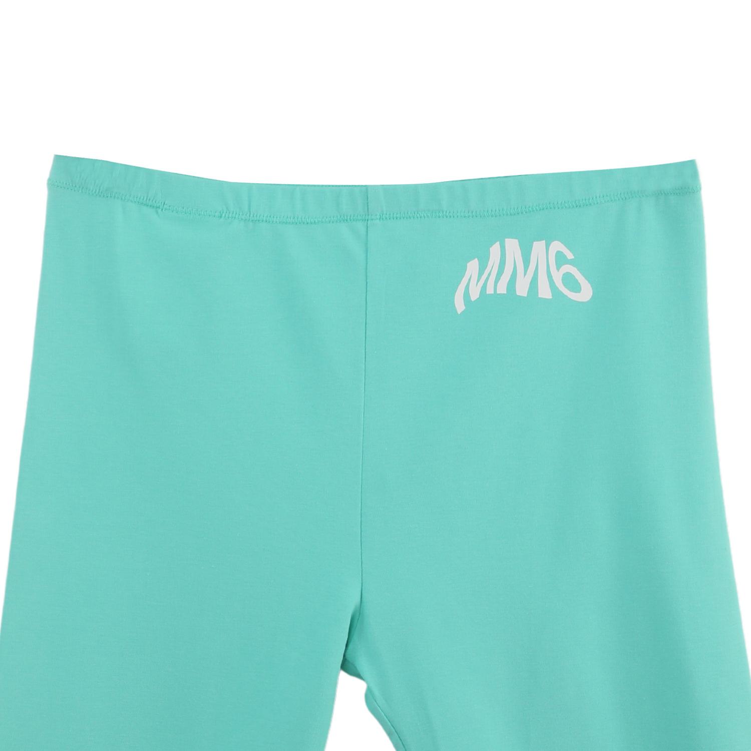 MM6 Kids - MM6 Kids Logo 印花彈性棉短褲 - BreezeOnline 微風精品線上