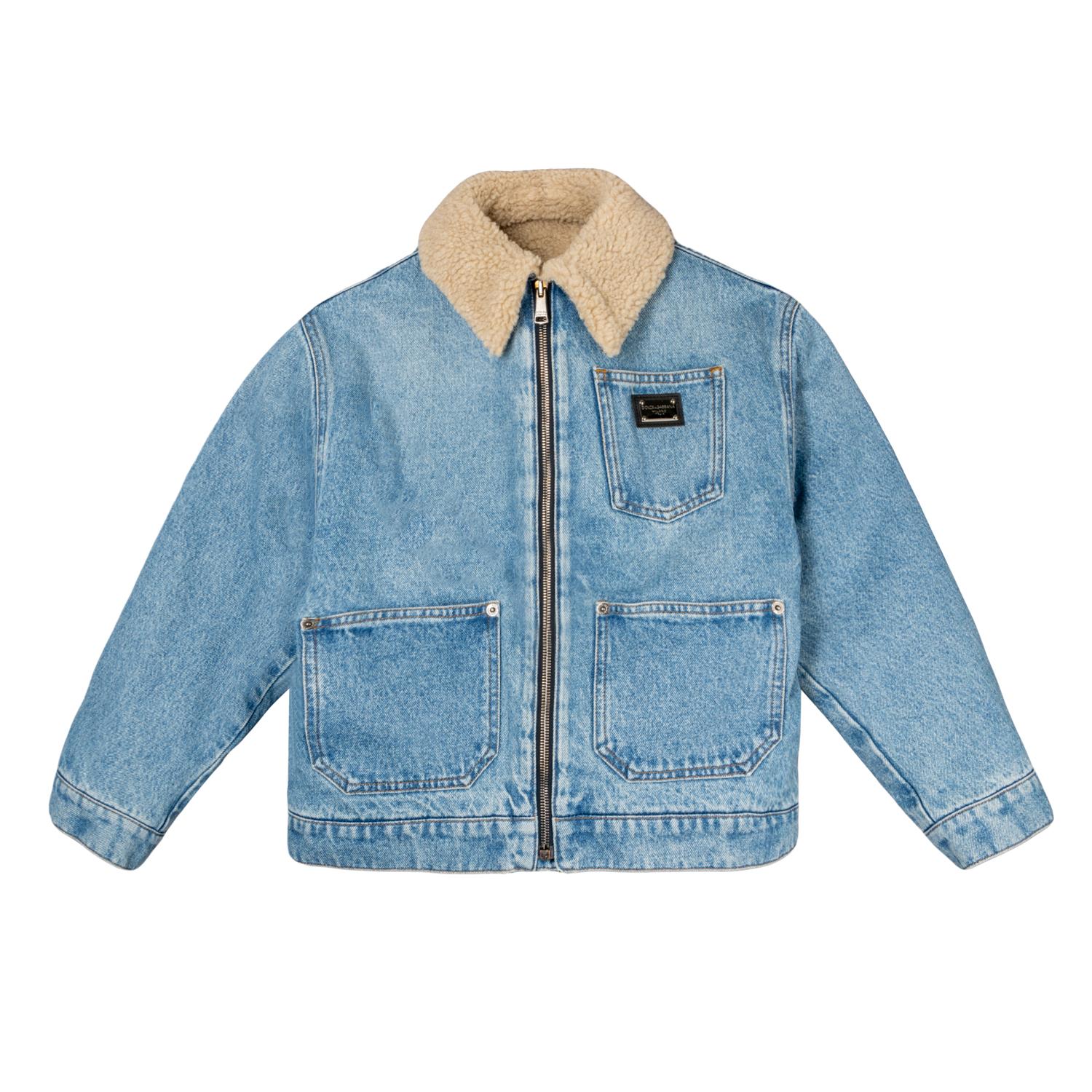 Dolce&Gabbana Kids - Dolce&Gabbana Kids 丹寧夾克外套 - BreezeOnline 微風精品線上