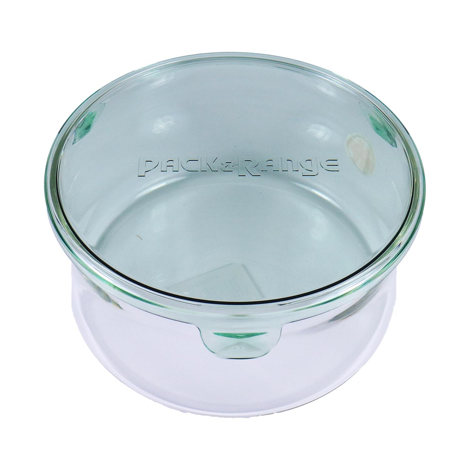 Breeze Super - iwaki圓型玻璃微波盒綠色840ml（2入組） - BreezeOnline 微風精品線上