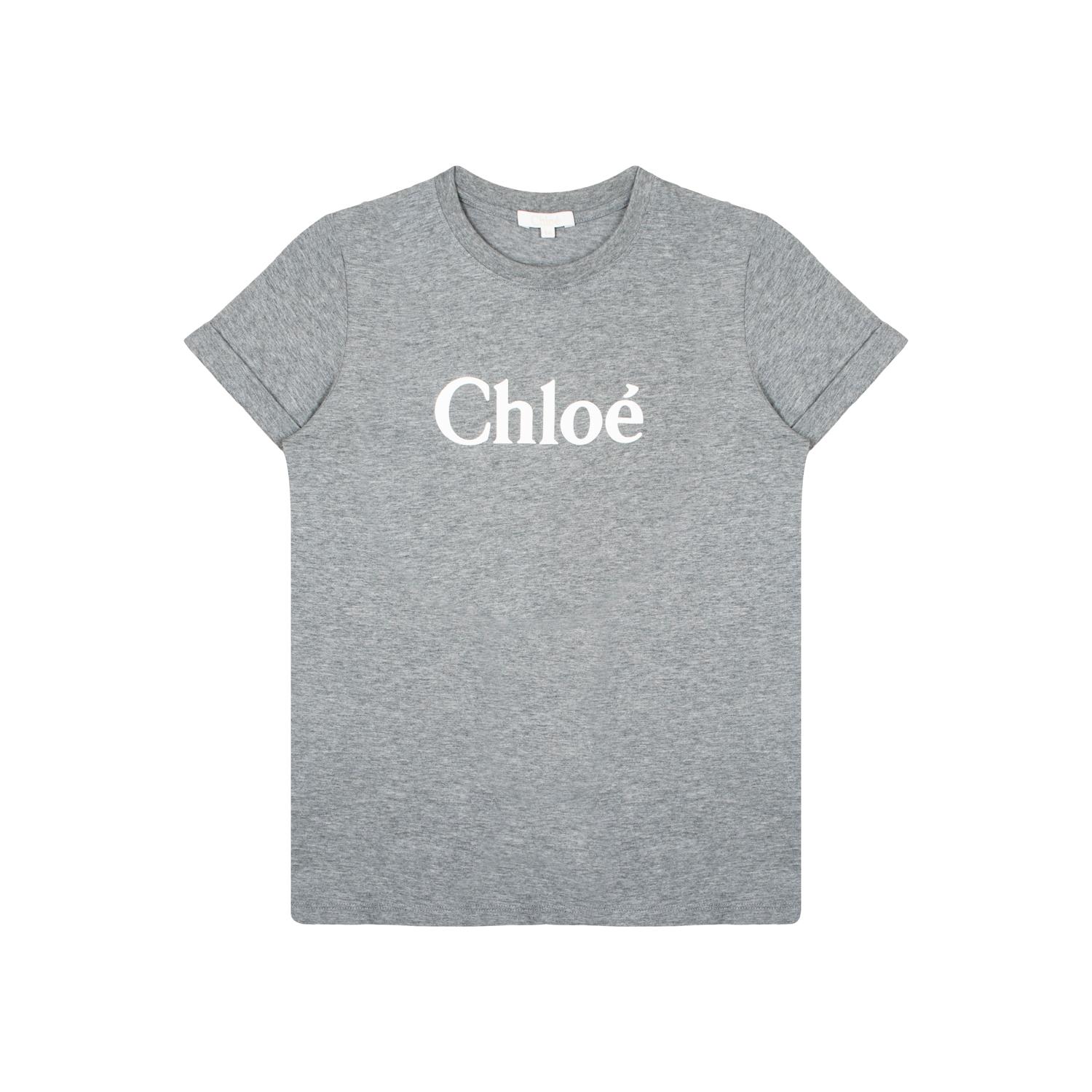 Chloé Kids - Chloé Kids LOGO印花短袖T-Shirt - BreezeOnline 微風精品線上